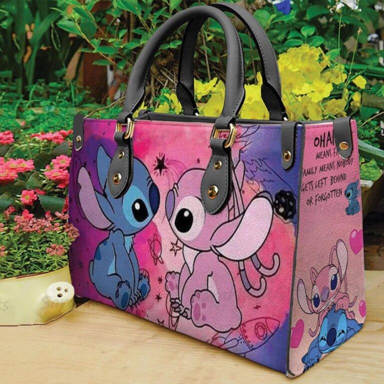 Cartoon Disney Lilo And Stitch Leather Handbag - Siblinglove