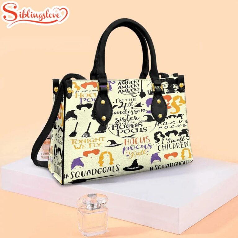 Custom Name Winnie The Pooh Cute Leather Handbag - Siblinglove