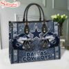 NFL Dallas Cowboys Women Leather Hand Bag Gift For Fans - Siblinglove