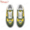 Personalized Name Green Bay Packers Air Force 1 Shoes - Siblinglove