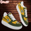 Personalized Name Green Bay Packers Air Force 1 Shoes - Siblinglove