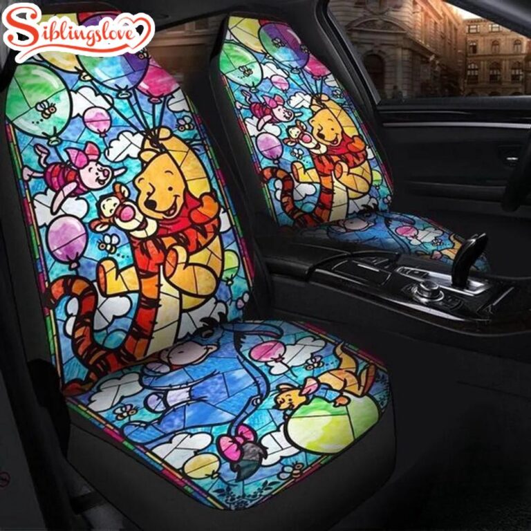 Winnie The Pooh Disney Art Car Seat Cover Decor For Car - Siblinglove